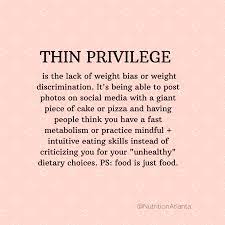 Time To Talk About Thin Privilege - The No Weigh Way